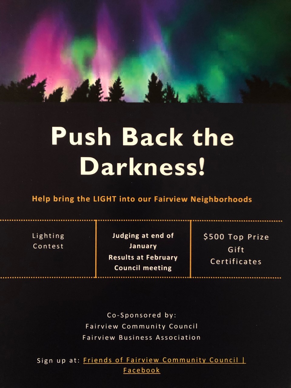 Push Back the Darkness | Fairness for Fairview